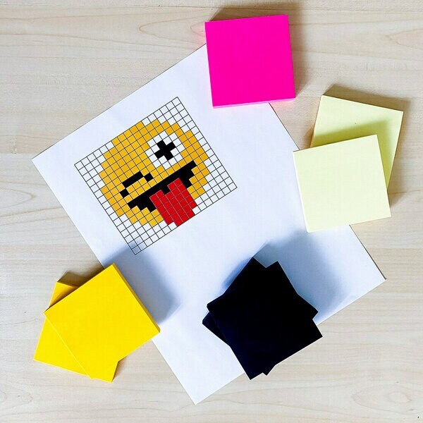 Post-it® Note Pixel Art